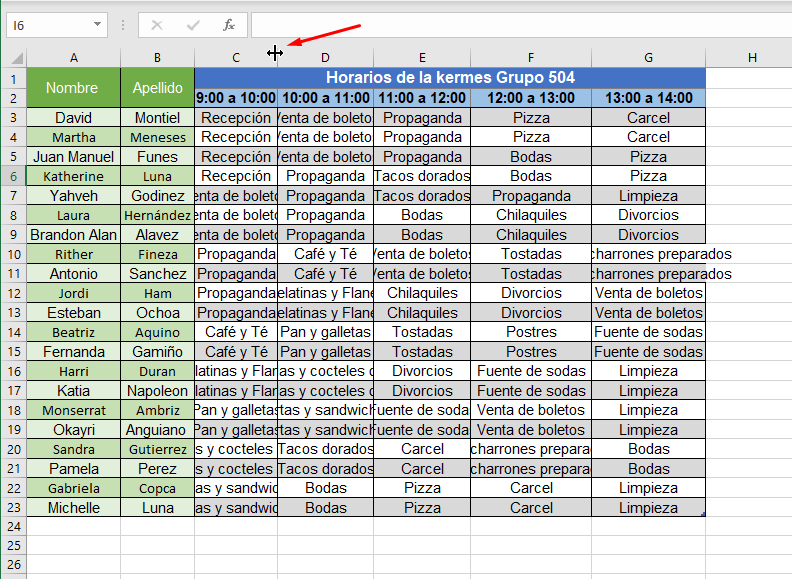 Hoja De Trabajo Centrada Excel Hoja De Cálculo Excel